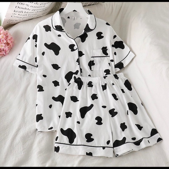 Intimates & Sleepwear | Sold Cow Pattern Pajamas Set | Poshmark